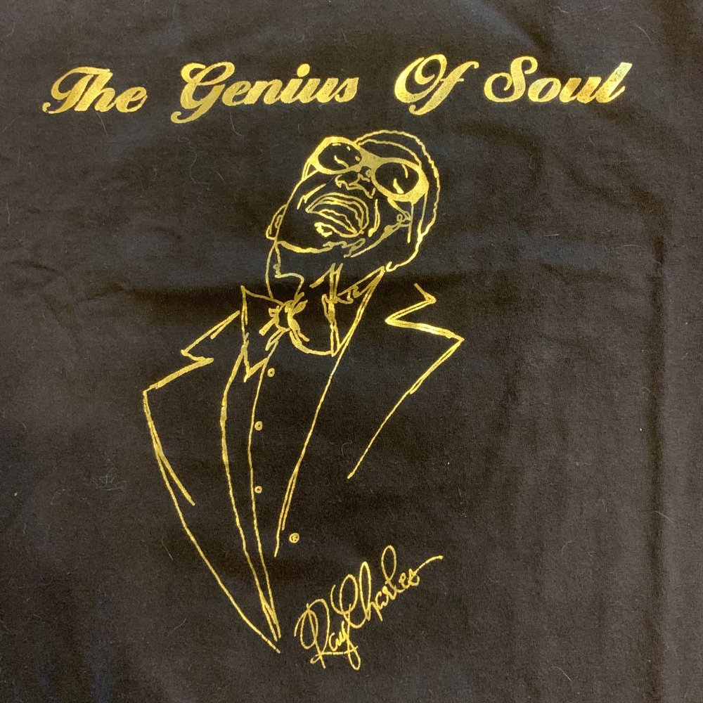 Vintage Ray Charles Logo Piano Gold Lettering Website… - Gem